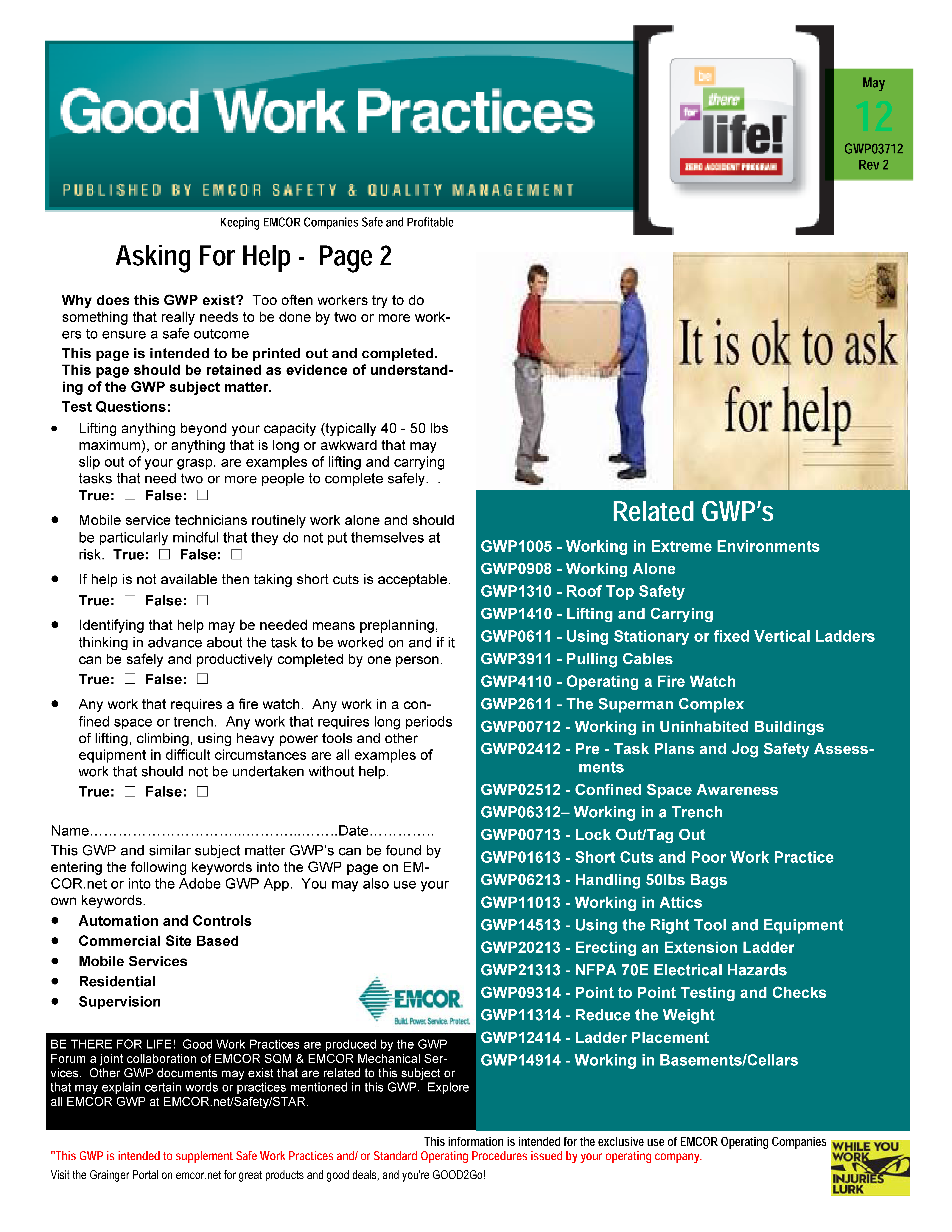 EmailMe Form - GWP 3712- Asking For Help