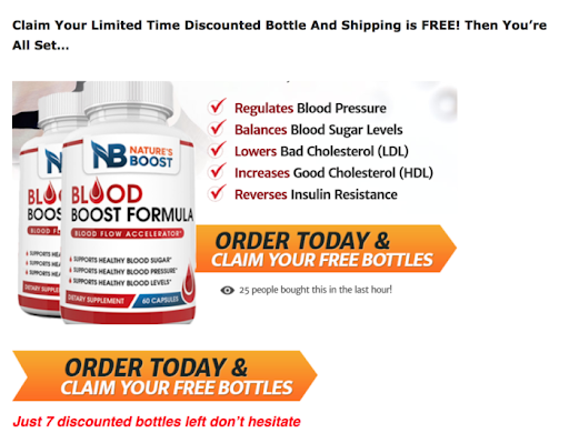 EmailMe Form - Boost Blood Boost Formula - Get Your Trial Pack